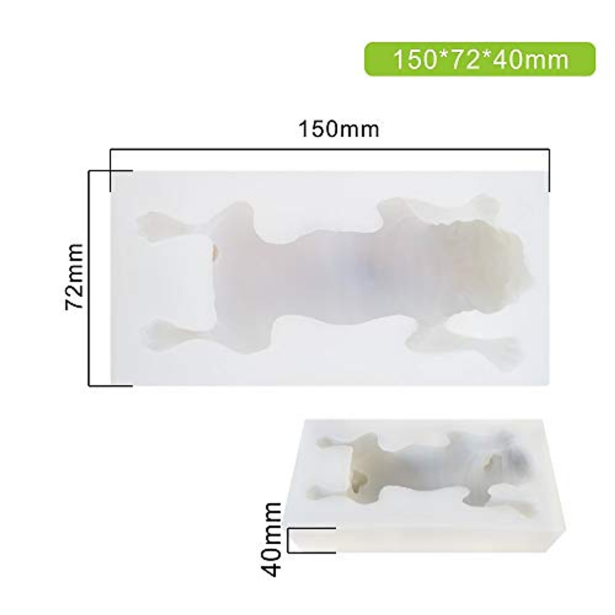 AK ART KITCHENWARE Pug Dog 3D Silicone Cake Mold Mousse Mould Fondant Tools Cake Decorating Tools Dessert Sweet SM-1172