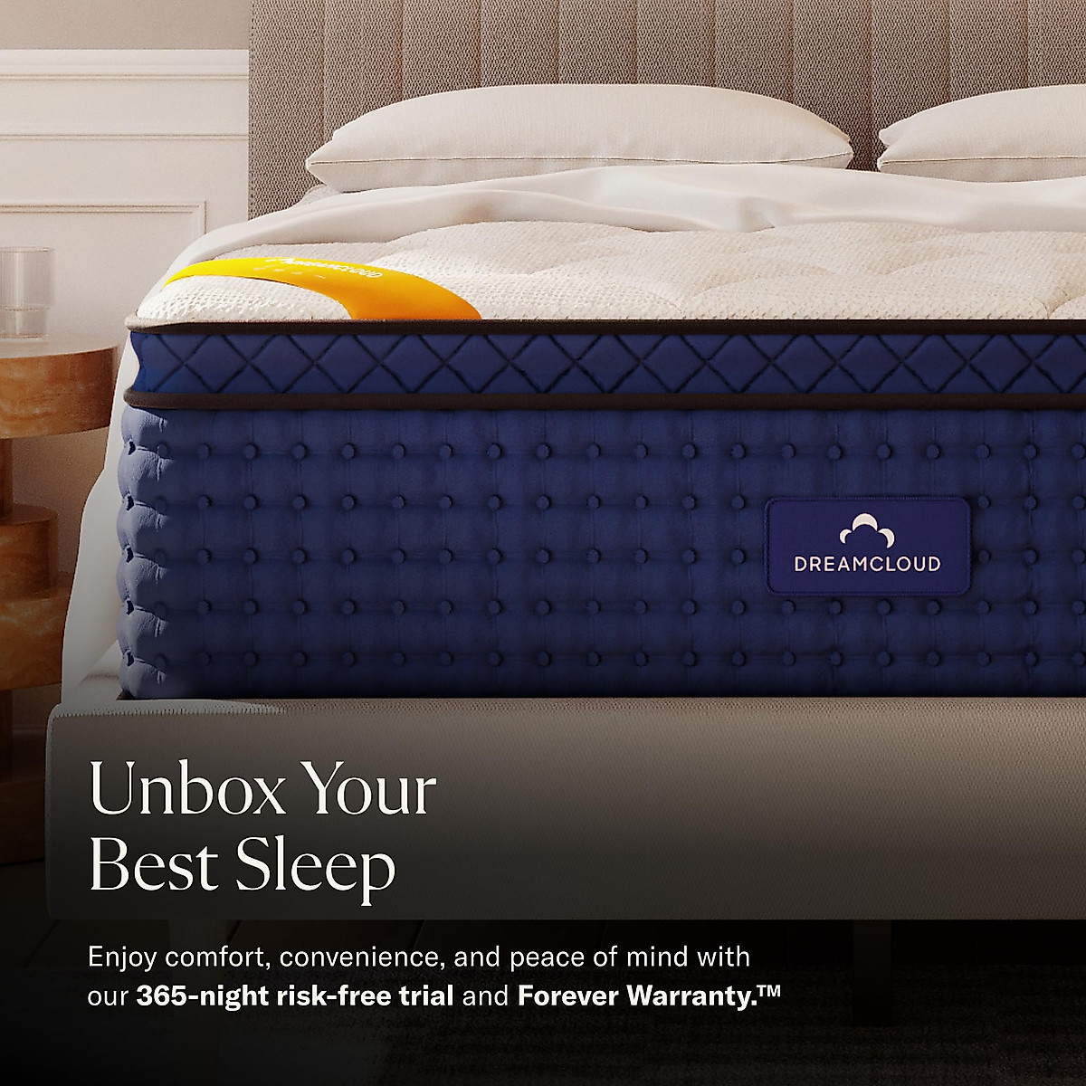 DreamCloud Premier Rest 16" Twin XL Mattress - Luxury Hybrid Memory Foam - 365 Night Trial - 8 Premium Pressure-Relieving Layers - Forever Warranty - CertiPUR-US Certified