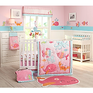 Carter's Sea Collection Musical Mobile, Pink/Blue/Turquoise