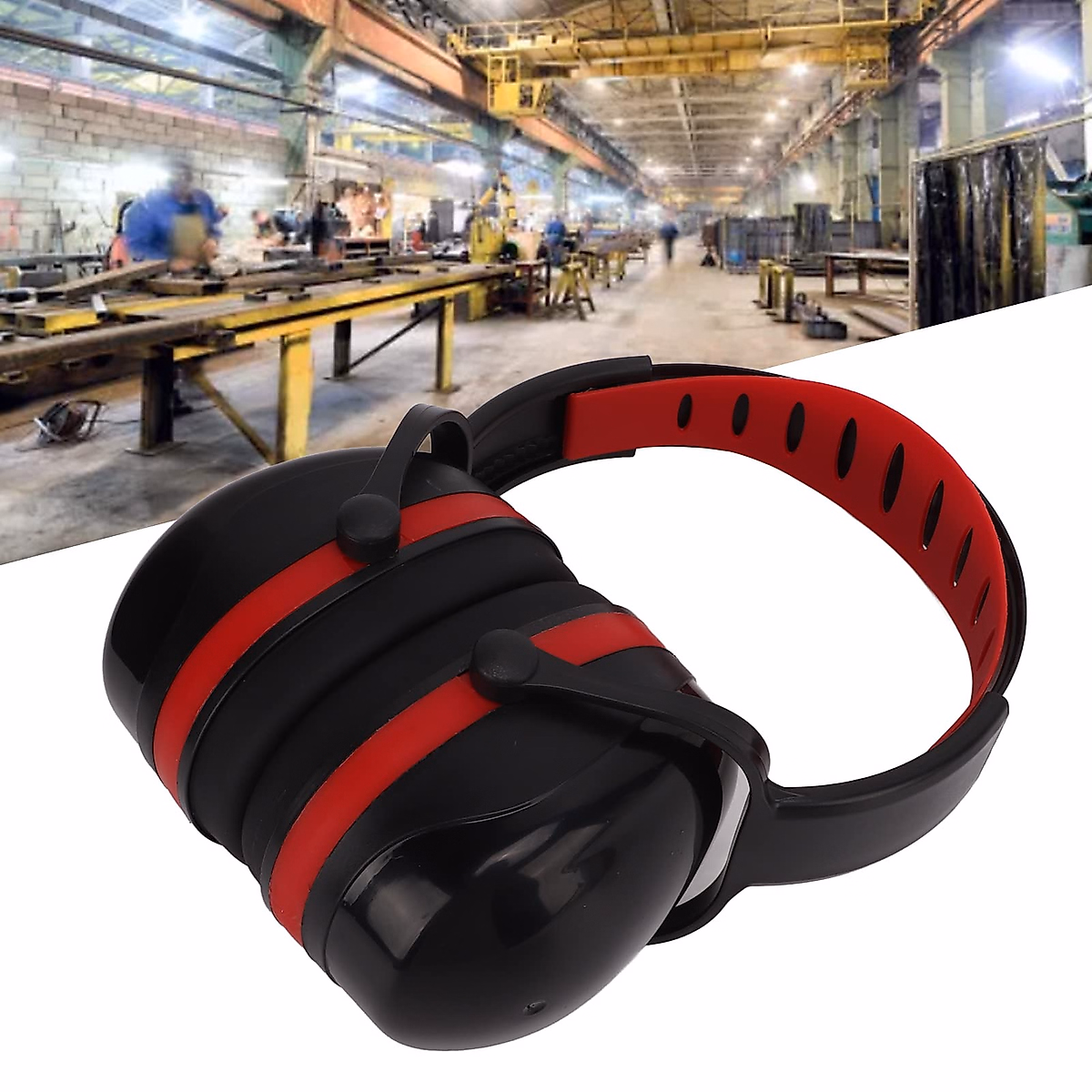 Natudeco Noise Reduction Ear Muffs Hearing Protection Earmuffs Ear Protection Defenders Headband 24dB NRR Adjustable 360° Rotating Shell for Hearing Protection