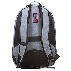 Dejuno Commuter Backpack Checkpoint-Friendly Laptop Pocket, Heather Grey, 15.6-Inch