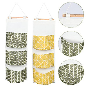LIFKOME over The Door Hanging Organizer 2pcs Door Back Storage Pockets Shoe Holder Hanger Sundries Organizer Wall Pendant Storage Pouch for Home Bathroom Kitchen