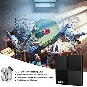 T95 Mini Android 9.0 TV Box, TUREWELL Android TV Box 2GB RAM 16GB ROM Video Box H6 Quadcore cortex-A53 Smart TV Box 2.4GHz WiFi 3D 6K Android Box Streaming Media Player