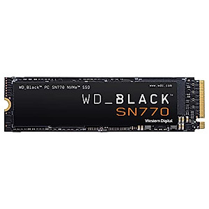 WD_BLACK 2TB SN770 NVMe Internal Gaming SSD Solid State Drive - Gen4 PCIe, M.2 2280, Up to 5,150 MB/s - WDS200T3X0E