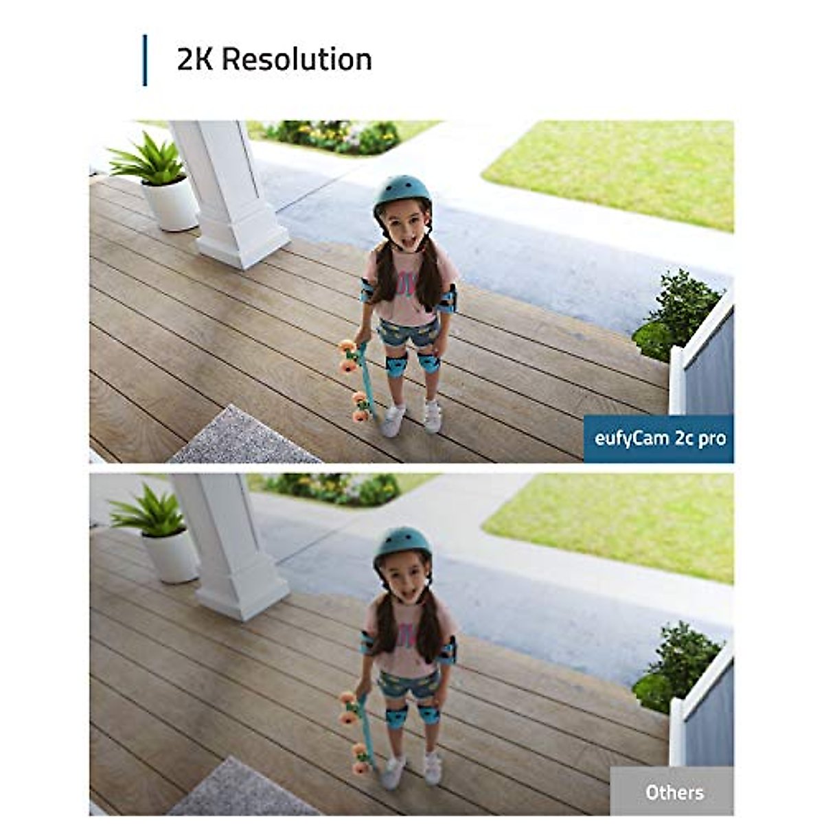 eufy security, eufyCam 2C Pro Wireless Home Security Add-on Camera, 2K Resolution, 180-Day Battery Life, HomeKit Compatibility, IP67 Weatherproof, Night Vision, and No Monthly Fee.