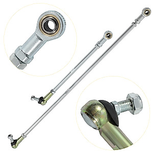 ZXMT Short+Long Tie Rod Kit Set w/Ends Replacement DIY Fit For Yerf Dog Go Kart Cart 3/8-24