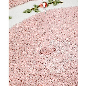 Beautiful Rose Flower Area Rugs for Living Room Bedroom Super Soft Bathroom Rugs Non Slip Door Mat Kitchen Mat 17.71x49.21 Inch