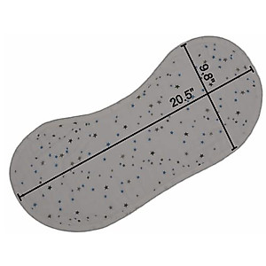 JAXMAN COLLECTION Muslin Burp Cloth for Boys & Girls, 70% Bamboo / 30% Cotton Washcloth, Face Towel, Burp Cloth, Unisex (Hot Air Balloon/Stars)