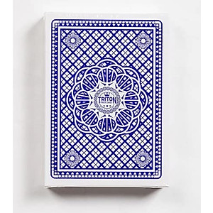 Triton® Premium Portable Poker Table Mat 10 Player + Triton Premium Poker Playing Cards for Texas Holdem Poker