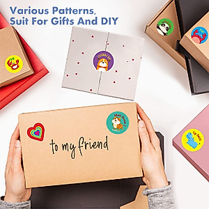 6844 PCS Incentive Stickers, 64 Sheets Round Encouragement Stickers, Animals Donuts Cupcakes Stars Hearts Motivational Teacher Classroom Reward Gifts Encourage Kids to Do Chores Go to The Toilet