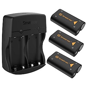 Smatree 3x2600mAh Rechargeable Battery Pack Compatible with Series X|S/Xbox One/Xbox One S/Xbox One X/Xbox One Elite Controller(3 Pack)
