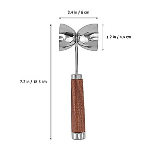 Double Jigger Stainless Steel Cocktail Bartending Tool Bar Measuring Jigger Ounce Cup with Handle Home Office Barware