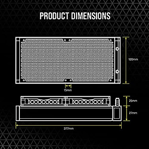 CORSAIR iCUE H100i ELITE LCD Display Liquid CPU Cooler-Custom IPS LCD Screen-40 Dynamic RGB LEDs-120mm Fans-240mm Radiator-COMMANDER CORE Smart Lighting Controller - Black