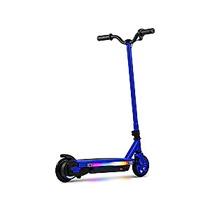Jetson Echo X Kids Electric Scooter, Lava LED Light-Up Deck, Thumb Throttle, 80-Watt Motor, Up To 9 MPH, Run Time Up To 40 Minutes, Ages 8+, Blue, JECHOX-BLU