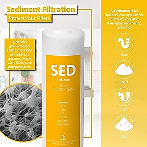 Express Water – 3 Year Reverse Osmosis System Replacement Filter Set – 21 Filters, Carbon GAC, ACB, PAC Filters, Sediment SED Filters – 10 inch Size Water Filters