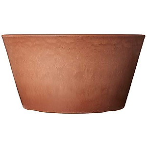 Arcadia Garden Products TD25TC PSW Sleek Bulb Pan, 10 by 5-Inch, Terra Cotta Color
