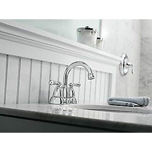 Moen WS84913 Banbury Two-Handle High Arc Bathroom Faucet, Chrome