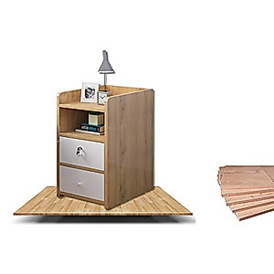 SJYDQ Nordic Creative Solid Wood Bedside Table, Household Bedside Table Bedroom Storage Furniture