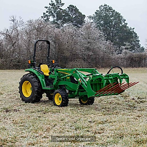 Titan Attachments 60-in Tine Bucket Attachment Fits John Deere Loaders Fits John Deere Loaders, Hook and Pin Connection
