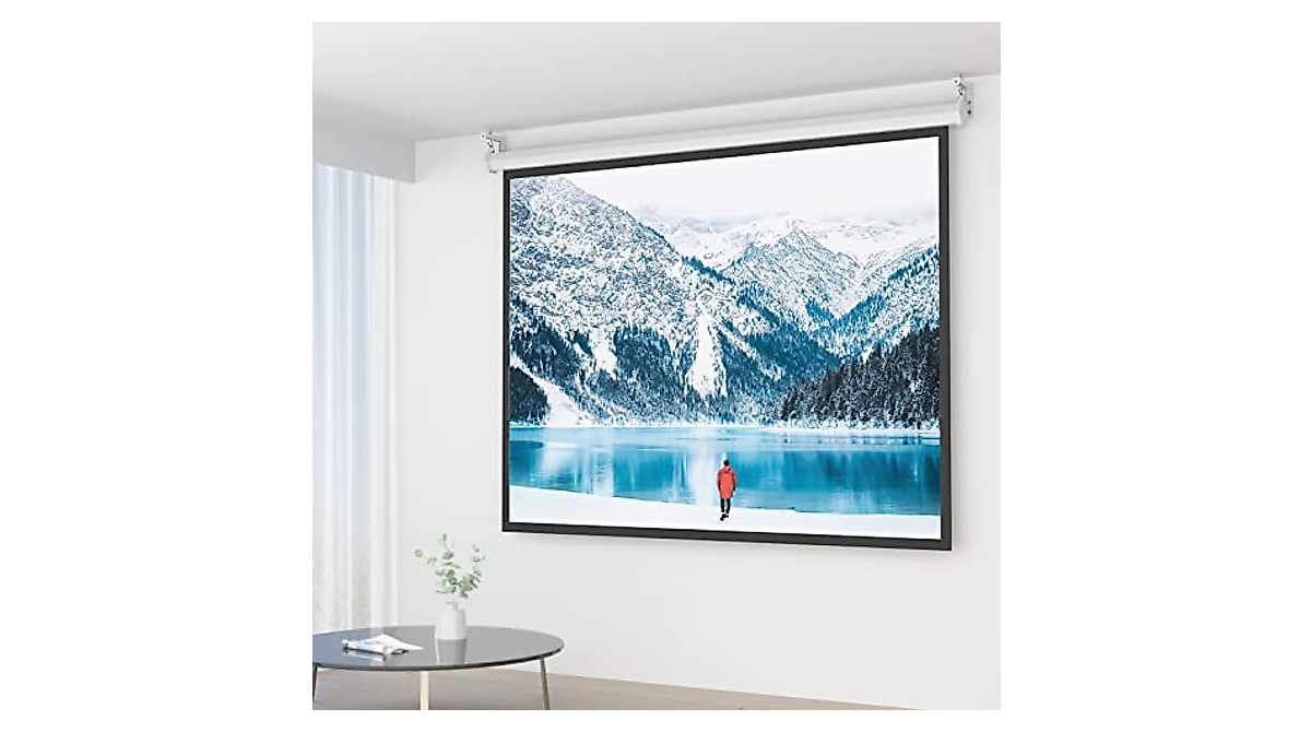 WALI Universal Projector Screen Wall Mount Brackets | 6" Adj | 66 lbs