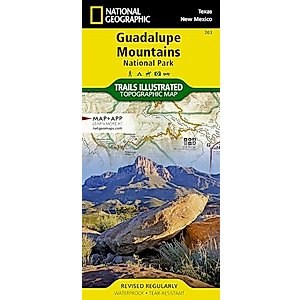 Guadalupe Mountains National Park Map (National Geographic Trails Illustrated Map, 203)
