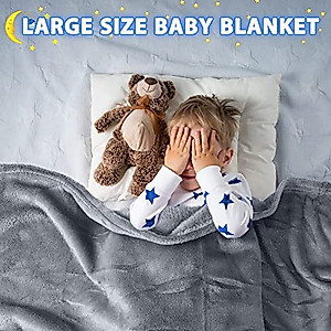 8 Pcs Fuzzy Baby Blankets 30 x 40 Soft Warm Plush Newborn Blankets Receiving Essentials Toddler Infant Boys Girls Gifts Nursery Swaddling Cozy Kid Daycare Cot Blankets for Crib Stroller Nap Outdoor