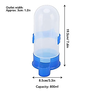 Pssopp Automatic Bird Feeder Bird Water Dispenser Clear Bird Food Seed Dispenser Container Hanging Cage Feeder Dispenser