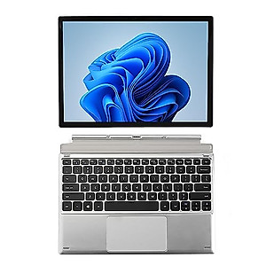 Acogedor 2 in 1 Laptop, 12.3 inch IPS Touch Screen Laptop, with Magnetic Keyboard, Dual Band 2.4GHz 5GHz WiFi, Support Microphone, Speaker, Bluetooth, Camera (16+1TB US Plug)