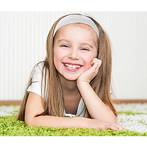 Shame On Jane Hairband, 8 pack of Colorful Headbands for Girls - Removable Bow - Cute Hair Accessories for Girls with 10 Extra Hair Elastics