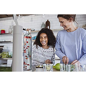 Fizzpod Sparkling Water Maker Soda Maker Infused Fruits Soda Streaming Machine for Carbonating with 1L Carbonating Bottle, Seltzer Fizzy Water Maker, Includes 3 x 1l Carbonating Bottle Compatible with 60L CO2 Carbonator