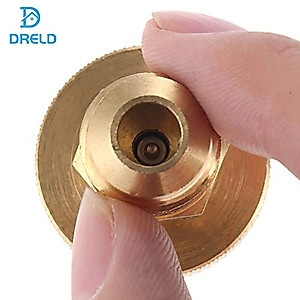 DRELD 1lb Propane Tank Canister Regulator Adapter Connection to 3/8” Male Flare (5/8"-18UNF) Thread, Portable Camping Grill Stove Parts for Heaters, Burner, Fire Pit