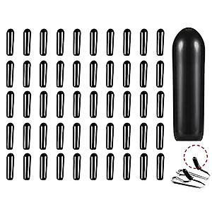 Prong Collar Covers 2.25mm Designed for Herm. Sprenger Collar (50 Tips per Pack), Vinyl Comfort Prong Tips for 2.0mm-3.0mm Dog Pinch Collar