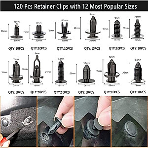 Uolor 268 Pcs Trim Removal Tool Kit, Car Pry Tool Kit Door Panel/Radio/Stereo/Terminal Removal Tool Set, Auto Clip Pliers Fastener Remover Panel Removal Tool Kit, Pry Tool Set with Storage Bag