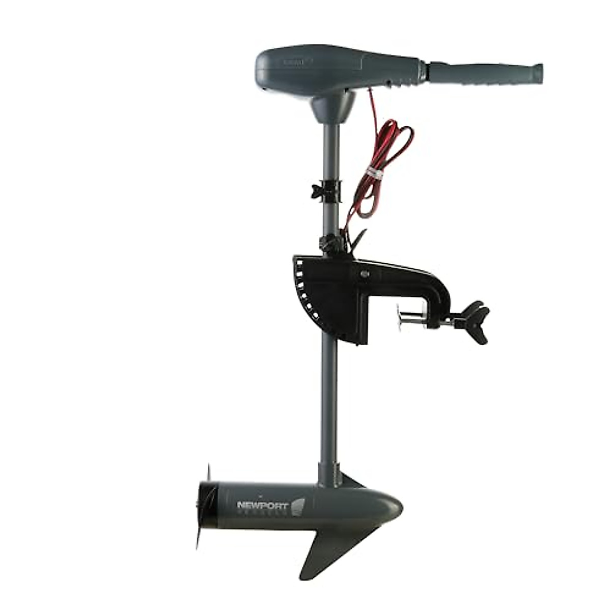 Newport Kayak Series 55lb Thrust Transom Mounted Saltwater Electric Trolling Motor w/LED Battery Indicator (24" Shaft)