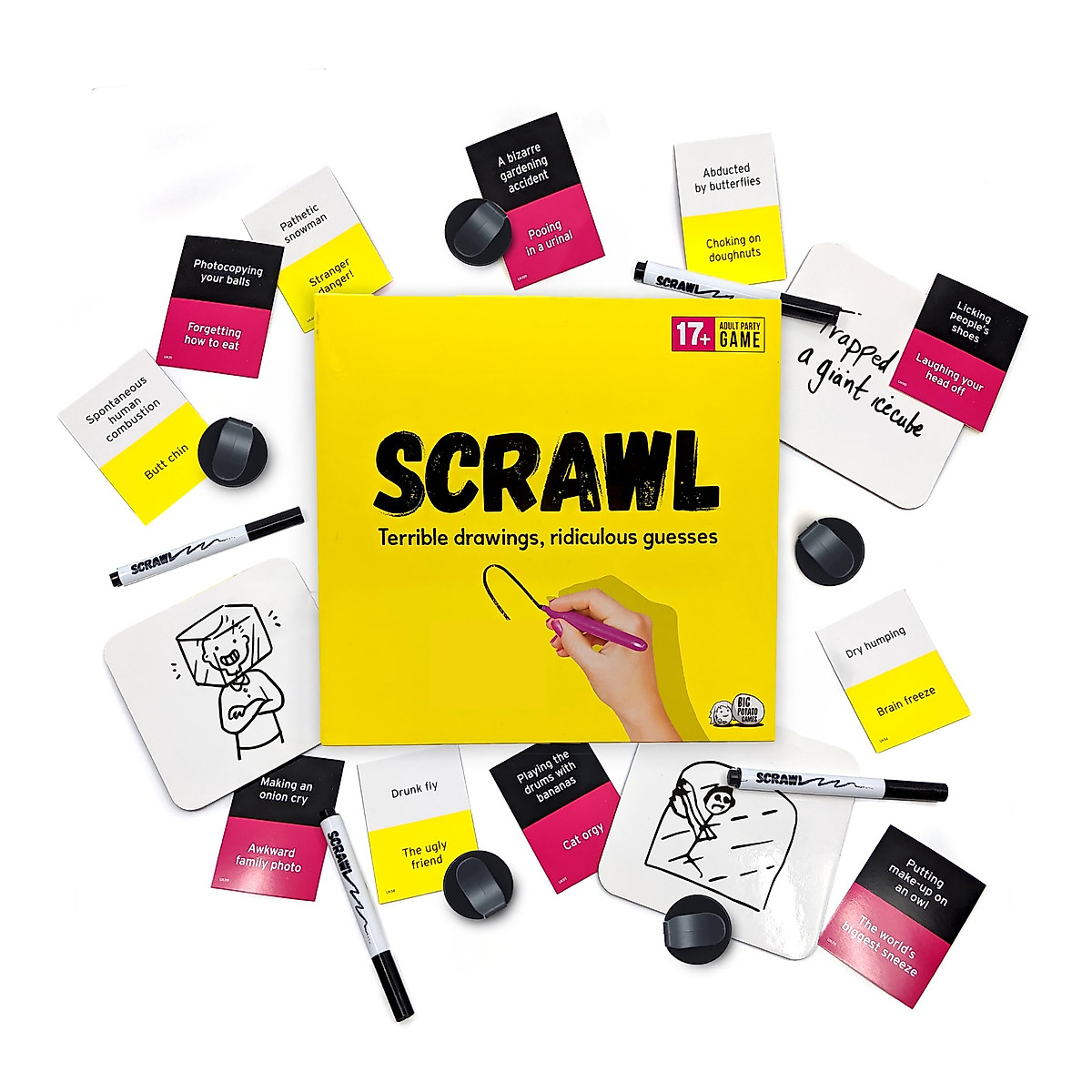 Scrawl: the Adult Party Game Where Innocent Doodles Turn Dirty (Packaging May vary)