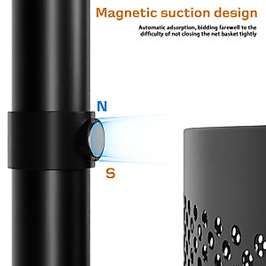 Kitchen Storage Rack 5-Tier Circular Rotating Basket,Vegetable Rack Rotating Kitchen Storage Rack with 360 Degree Wheels,Fruit Basket Floor Stand Shelf Fruit Tower for Kitchen Black