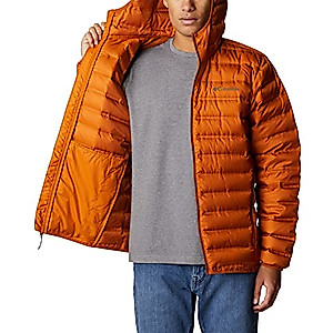 Columbia Men's Lake 22 Down Hooded Jacket, Warm Copper, Large