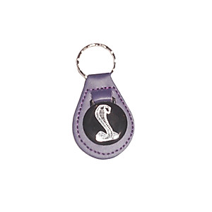 SVT COBRA SHELBY GT-350 GT-500 TORINO SNAKE LEATHER KEYCHAIN - PURPLE
