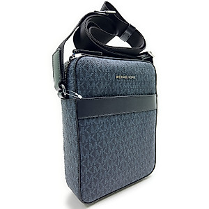 Michael Kors Men's Medium Crossbody Leather Cooper Flight Bag (Admiral Blue)