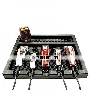 Wahl Professional Barber Tray 5 Slot Organizer with Non-Slip Material for Clippers and Guides