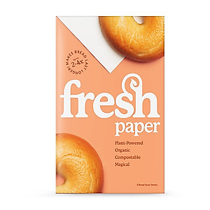 THE FRESHGLOW CO FRESHPAPER, Food Saver Sheets for Bread, Keep Baked Goods Fresh, Perfect for Bagels, Muffins, Fresh Bread, Cookie Storage, Healthy Meal Prep, BPA Free, Made in USA - 1 (8 Sheet) Pack