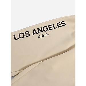 SHENHE Boy's 2 Piece Outfits Letter Print Long Sleeve Hoodie and Sweatpants Sweatsuits Apricot 10Y