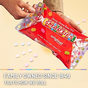 Smarties Candy Rolls Original Flavor Bulk Gluten Free & Vegan Delight | Classic Sweetness from Family Owned Since 1949 | Peanut Free, Dairy Free & Allergen Free | Perfect Yummy Treat - 5 Pound Bag