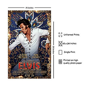 Elvis 2022 Movie Unframed Wall Decor Poster 16x24