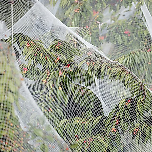 Garden Netting, Cookmaster 10x33FT Plant Covers, Ultra Fine Mesh Protection Netting for Vegetable Plants Fruits Shrubs Flowers Tree Crops, Greenhouse Row Cover Raised Bed Barrier Screen Net