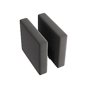 HONBAY Armrest Backrest Module for Velvet Modular Sectional Sofa, Grey