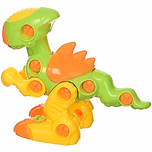 Dimple Dinosaur Take Apart STEM Toy Set for Kids (106 Pieces) Pack of 3 Educational Construction Engineering Building Playset, Build Your Own Dino Toys, for Boys Girls Toddlers