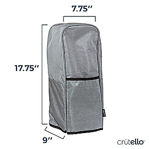 Crutello Blender Cover with Storage Pockets, Fits Machines Up to 8.25 x 9 x 17.75 Inches