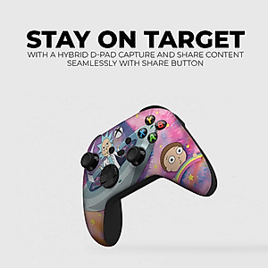 DreamController Schwifty Ricky & Morty Custom X-box Controller Wireless compatible with X-box One/X-box Series X/S Proudly Customized in USA with Permanent HYDRO-DIP Printing (NOT JUST A SKIN)