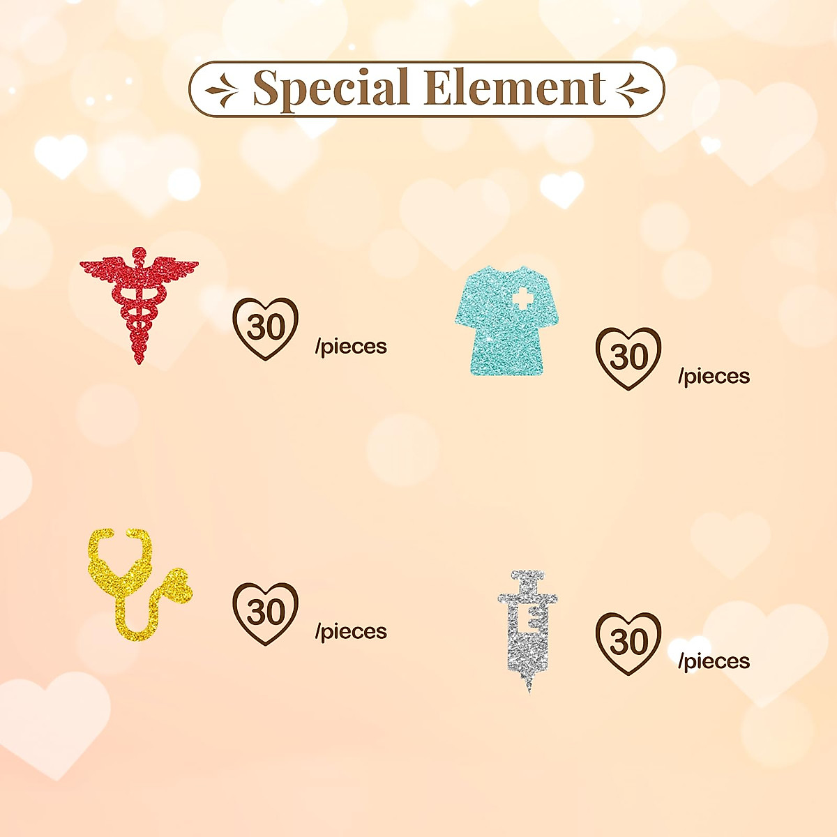 120 Congrats Nurse Confetti, Medical School Grad Party Confetti, Doctor Grad Paper Scatter, Blue Glitter Uniform Table Scatter, Nursing School Graduation Party Decoration